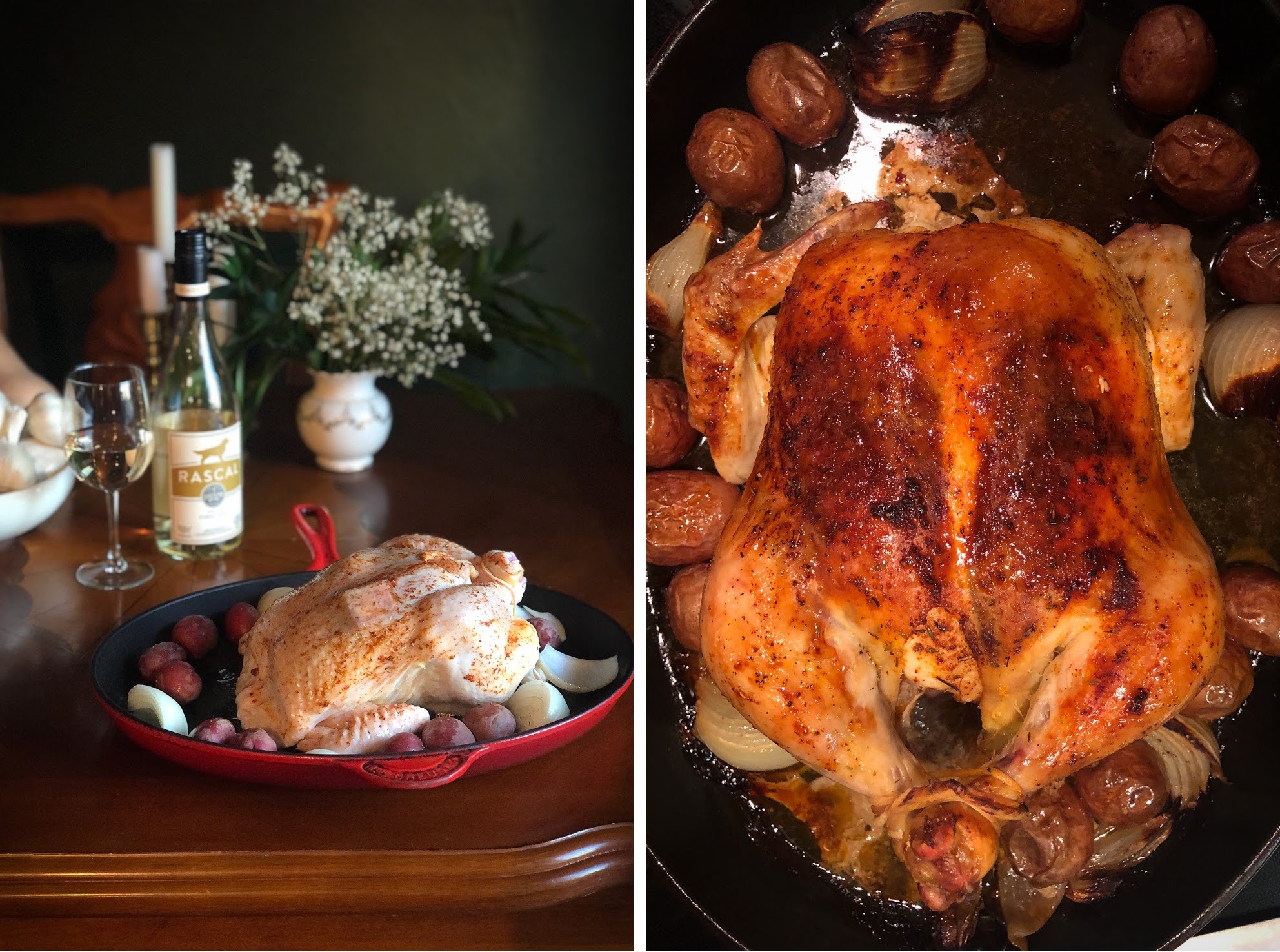 Rascal 2019 Pinot Gris and a Rotisserie-Style Roast Chicken – Cerise Chérie